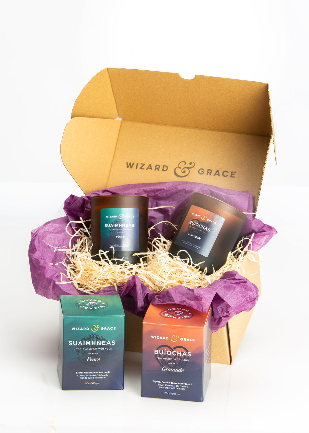 Two-candle Irish Essential Oil Candle Gift Set – Wizard & Grace